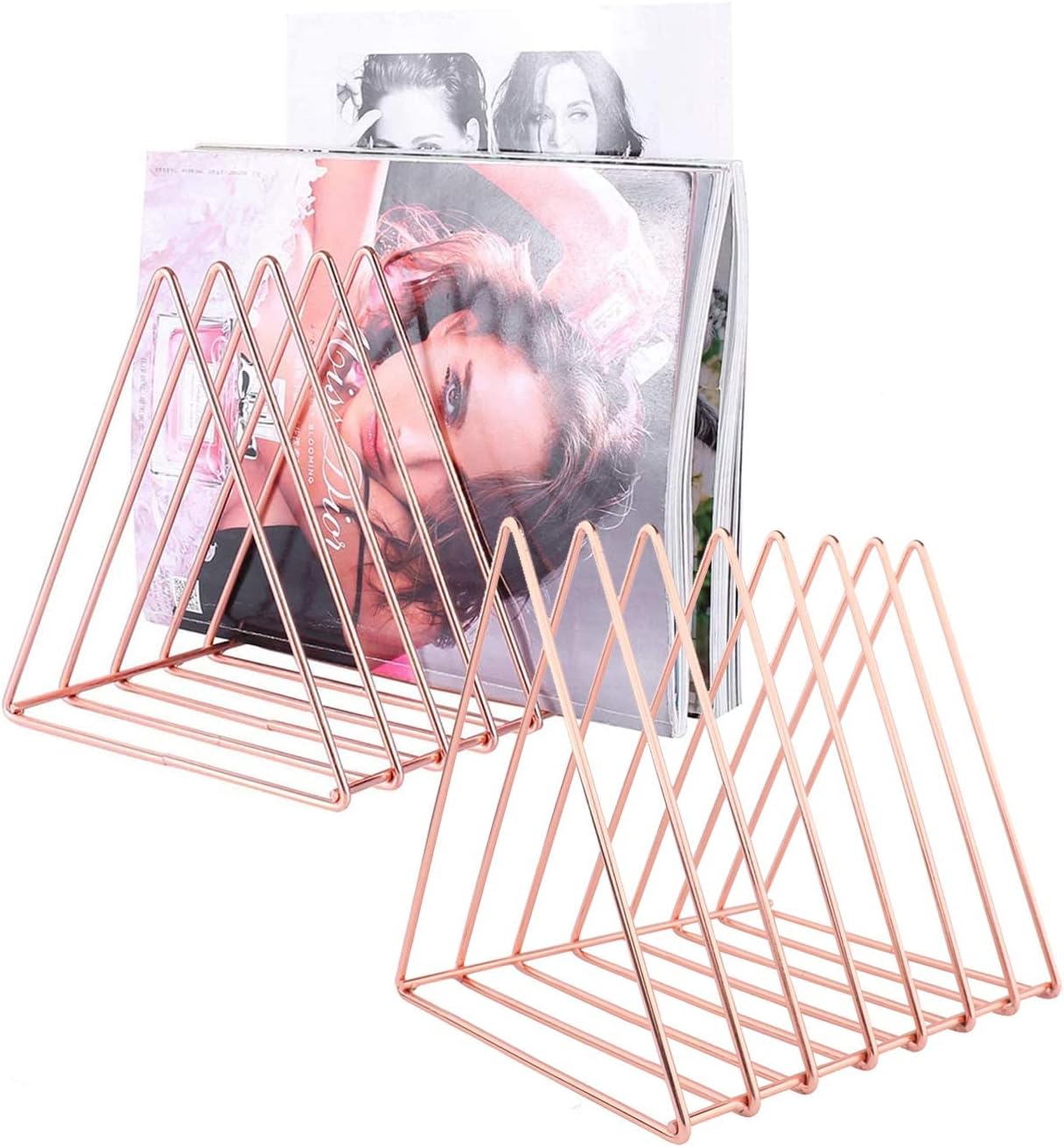 Amazon.com : Urban Deco Triangle Desk Organizers Metal Wire Magazine ...