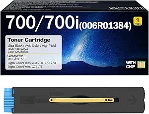 Amazon.com: 700 700i Toner Cartridges Compatible for Xerox 006R01384 Cyan Toner Cartridge Work ...