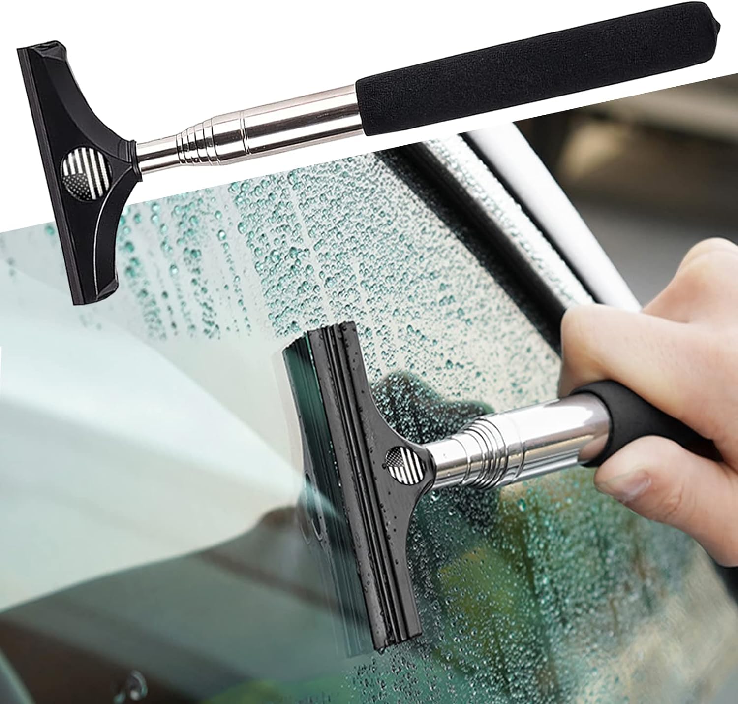 Amazon.com: ANSCHE Car Side Mirror Squeegee, 38.6IN Retractable Wing ...