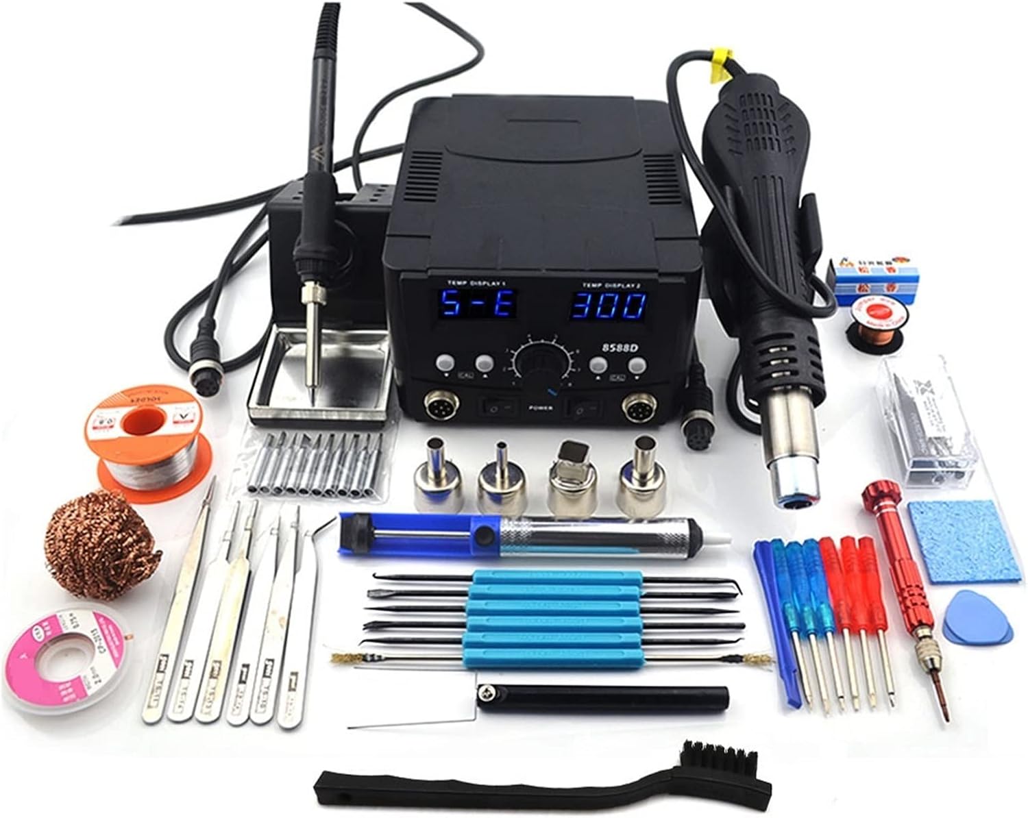 Amazon.com: Digital Soldering Station 2 IN 1 800W LED Digital Soldering ...