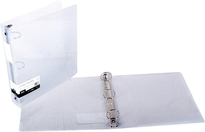 Filexec Products 1-Inch 3 Ring Binder, Clear, Pack of 2 (50297-64223 ...