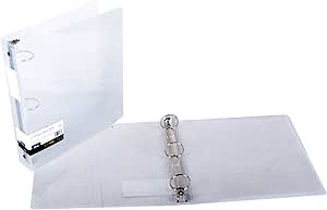 Filexec Products 1-Inch 3 Ring Binder, Clear, Pack of 2 (50297-64223 ...