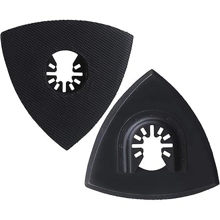 2Pcs Oscillating Multi-Tool Triangular Sanding Pads 90mm Hook & Loop ...