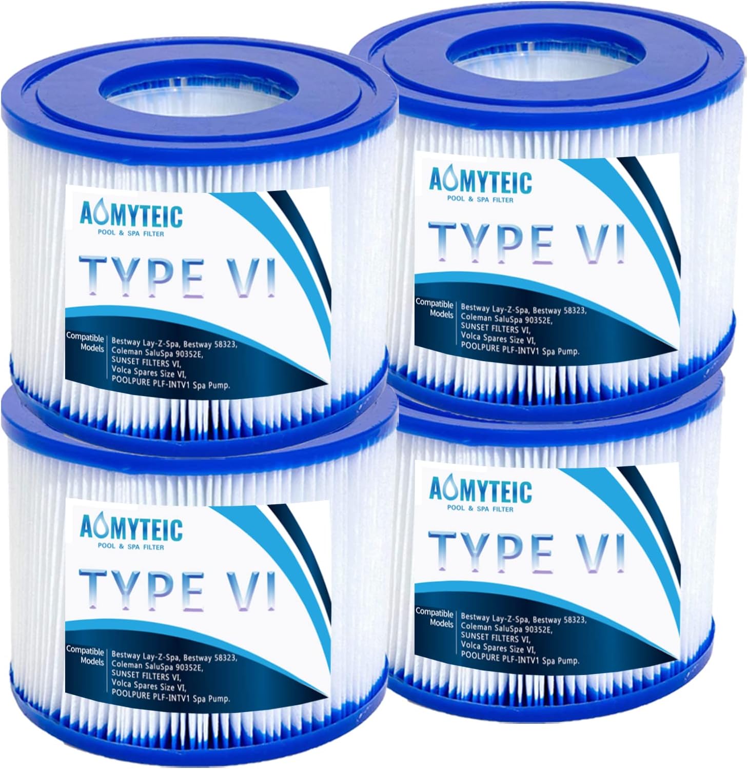 Amazon.com : AOMYTEIC Filters Type VI for Spa Filter Pump Replacement ...