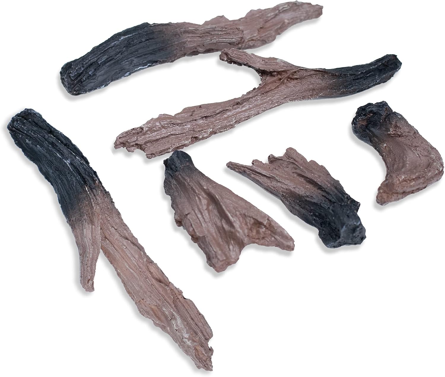 Amazon.com: Velaychimney Fireplace Logs, Resin Simulated Fire Wood Use ...