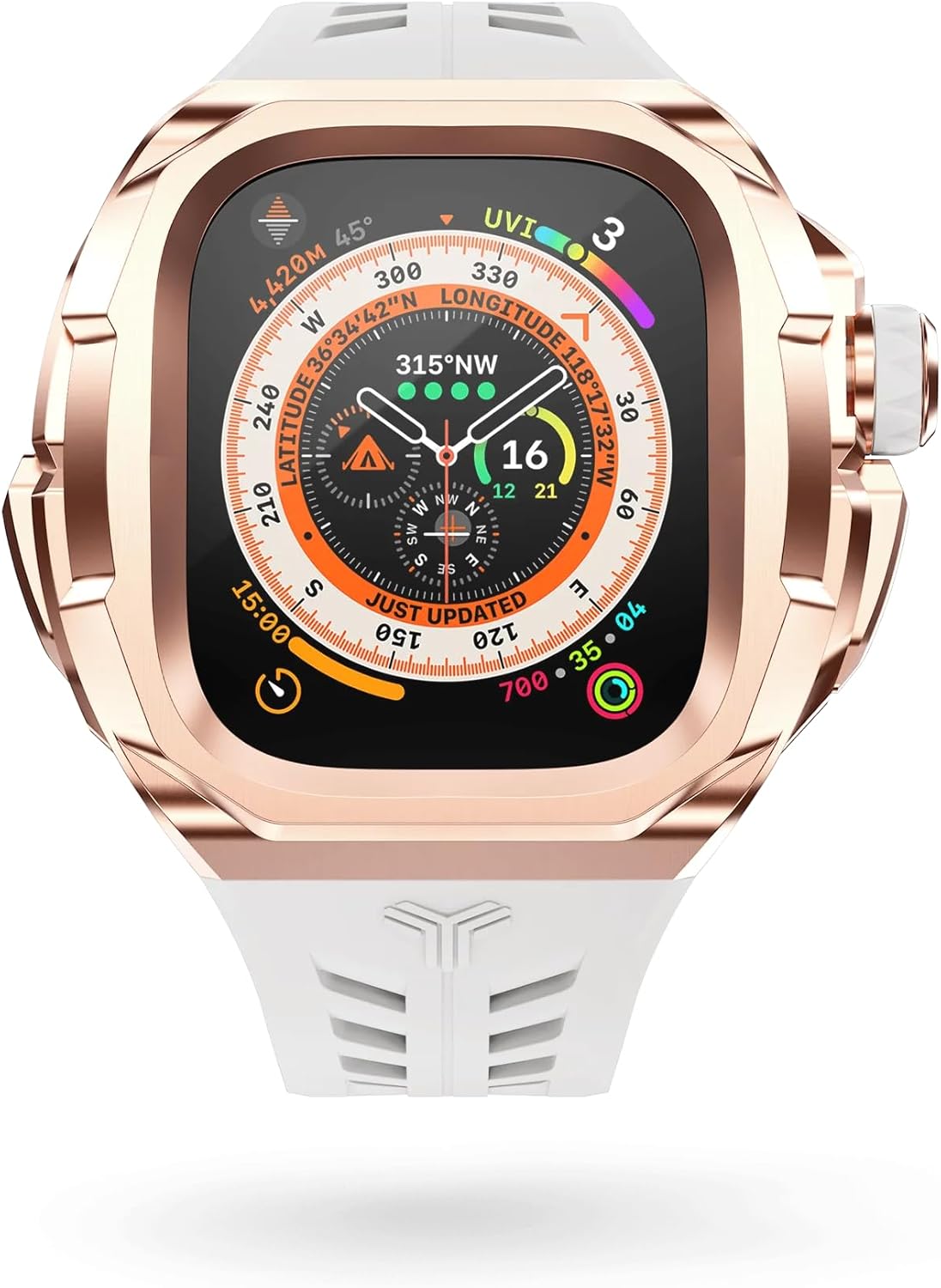 Amazon.com: Y24 Soho 49mm Smart Watch Case with Straps - Protective ...