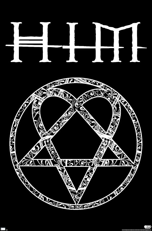 Amazon.com: HIM - Logo Wall Poster, 34L" x 22.4W", Premium Unframed ...