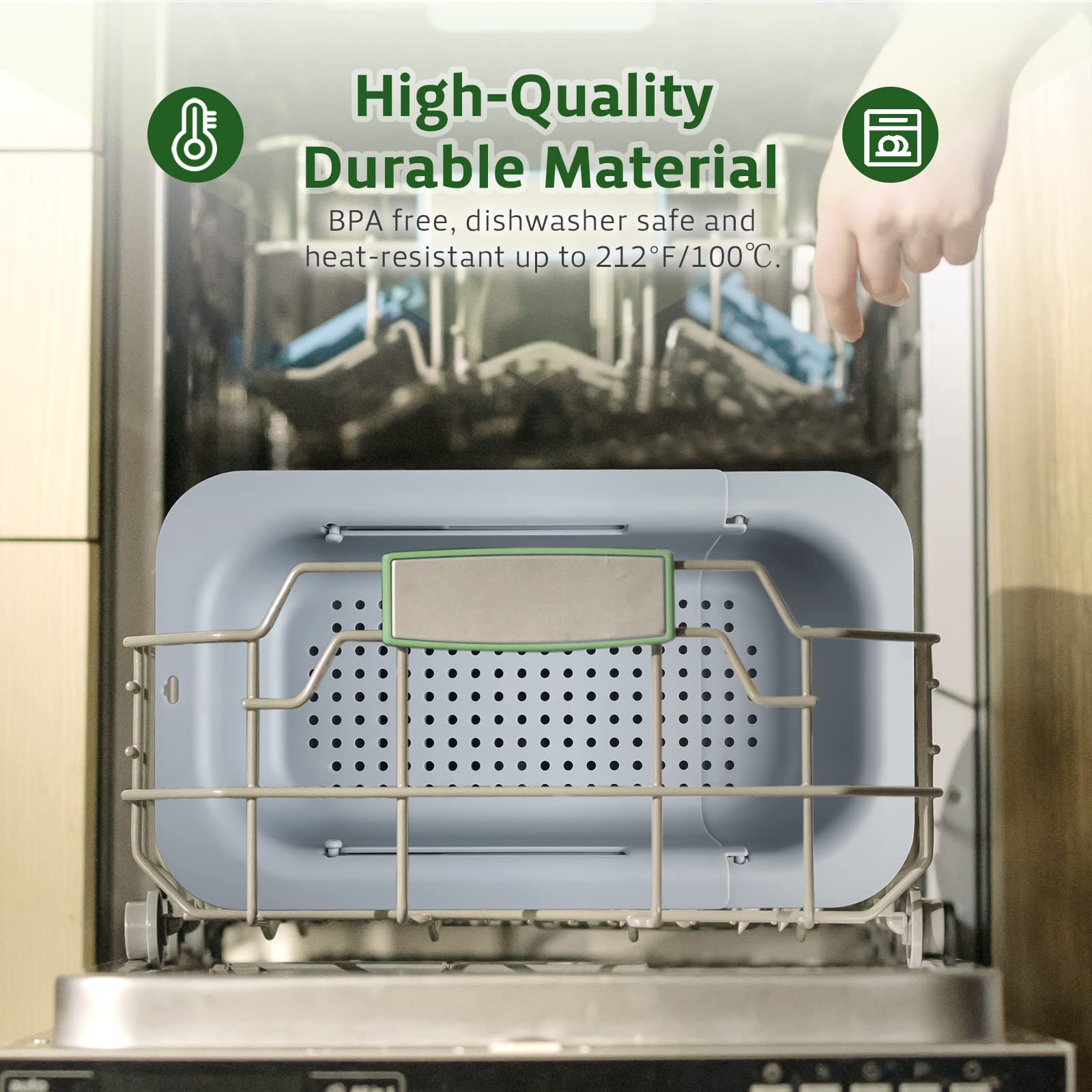 Snapklik.com : Extendable Colander Strainer Over The Sink, Retractable ...