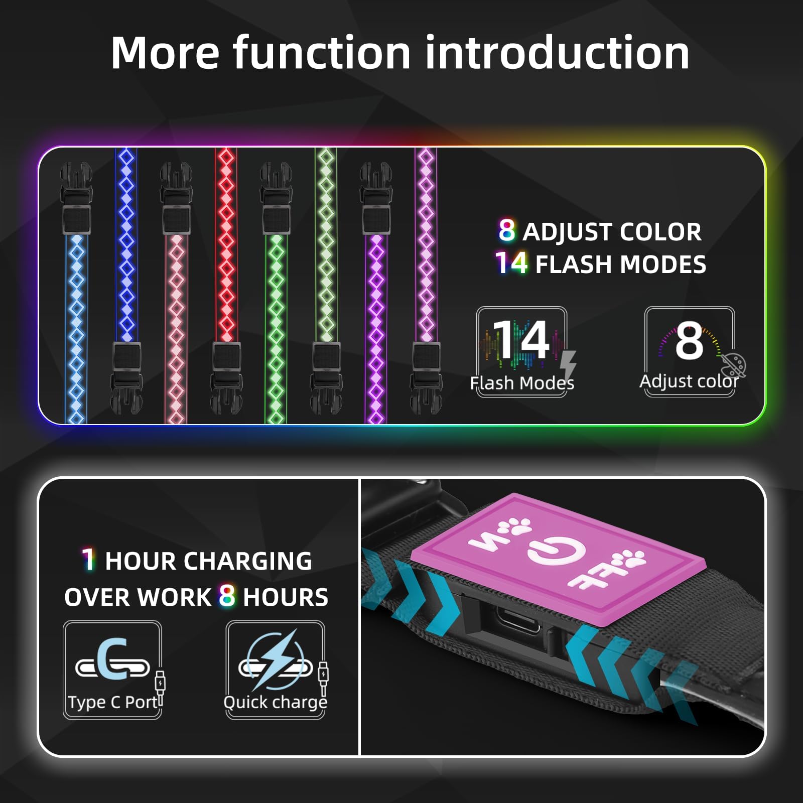 Snapklik.com : LED AirTag Dog Collar - Brightest Light Up Dog Collars ...