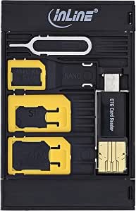 InLine 35091 SIM-Box, Adaptador de Tarjeta SIM y Caja de Accesorios con ...