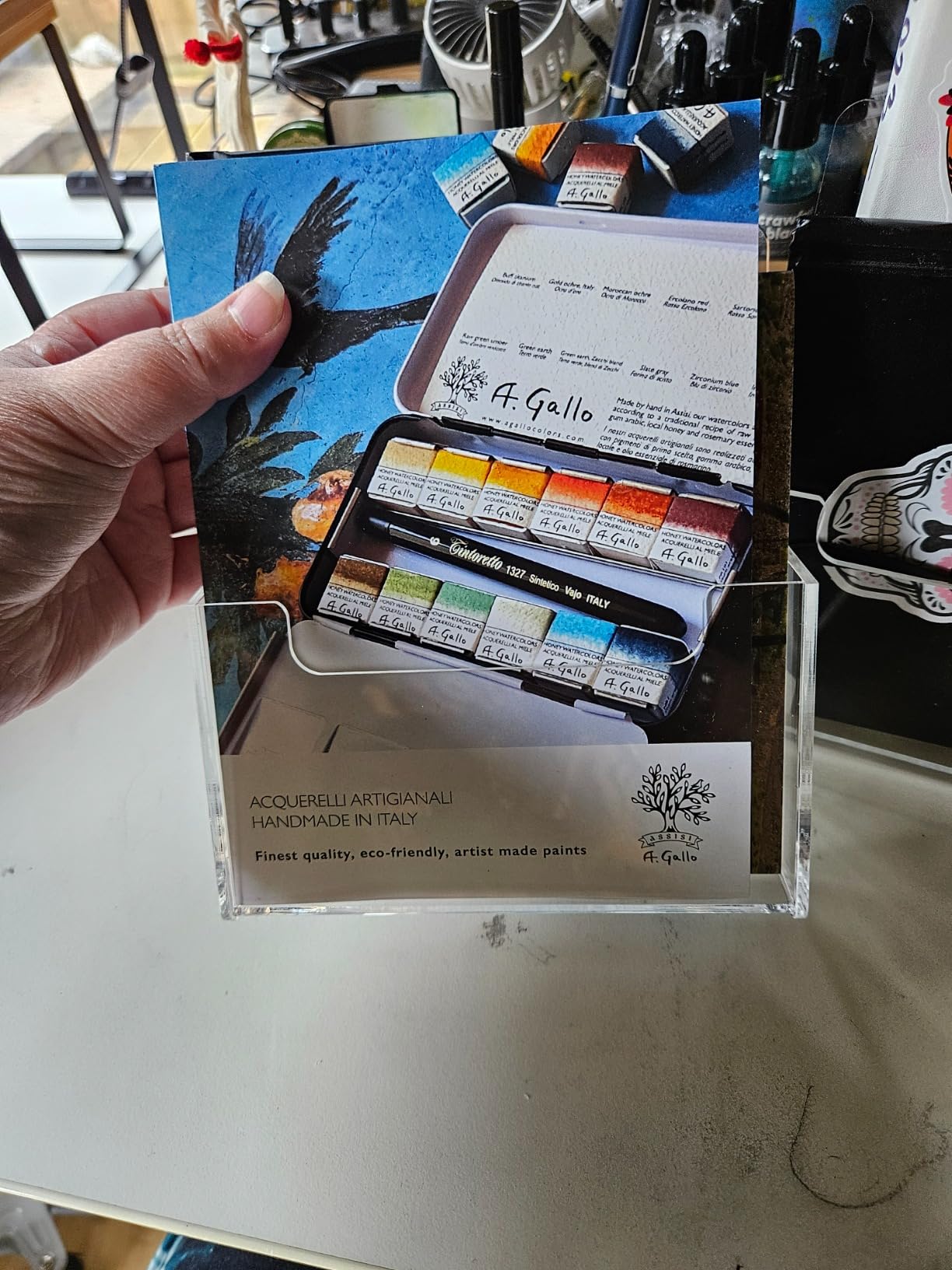 AITEE A5 Clear Leaflet Holder: Acrylic Brochure Dispenser Freestanding ...