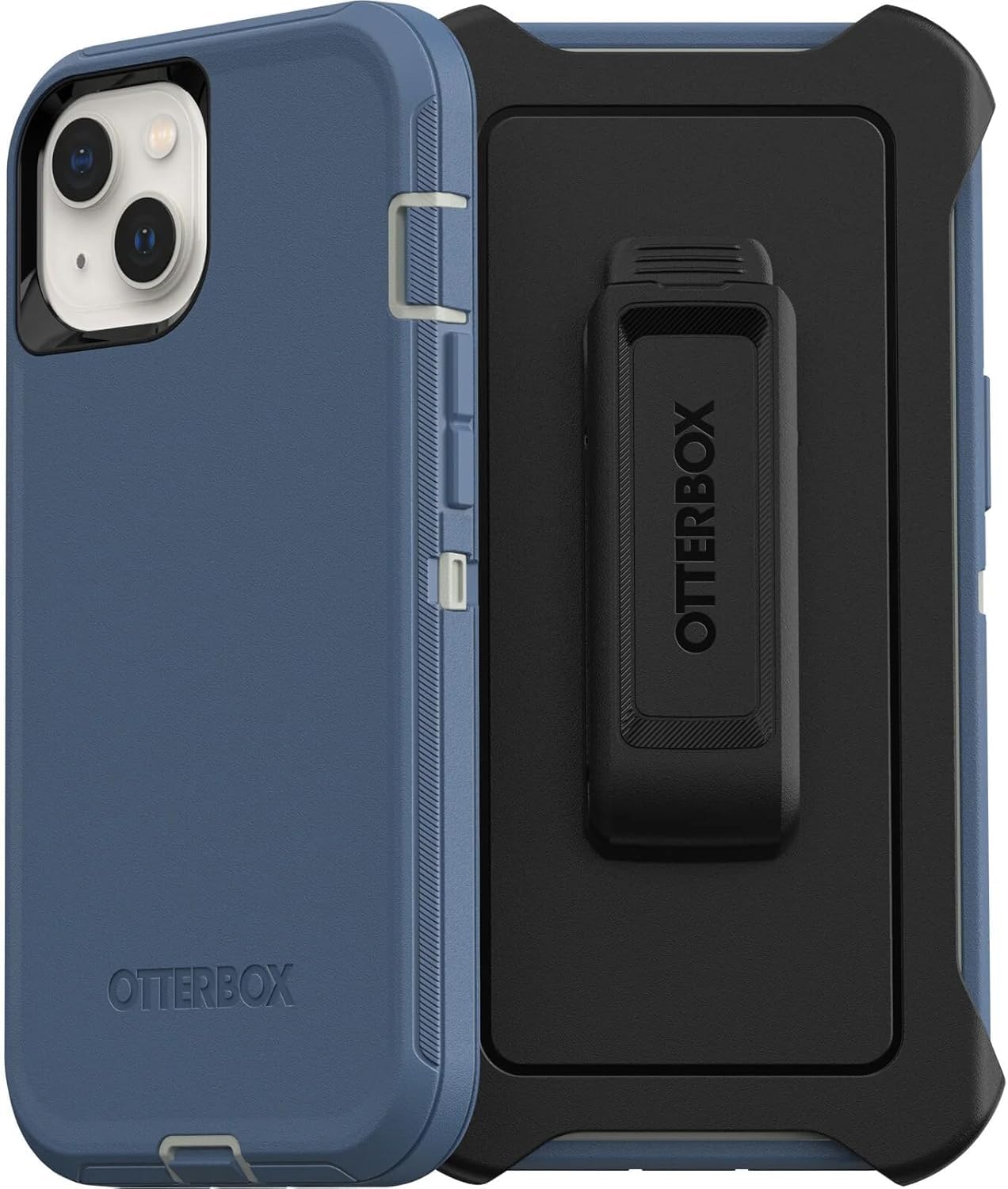 OtterBox iPhone 13 (ONLY) Defender Series Case - Fort Blue, Rugged ...
