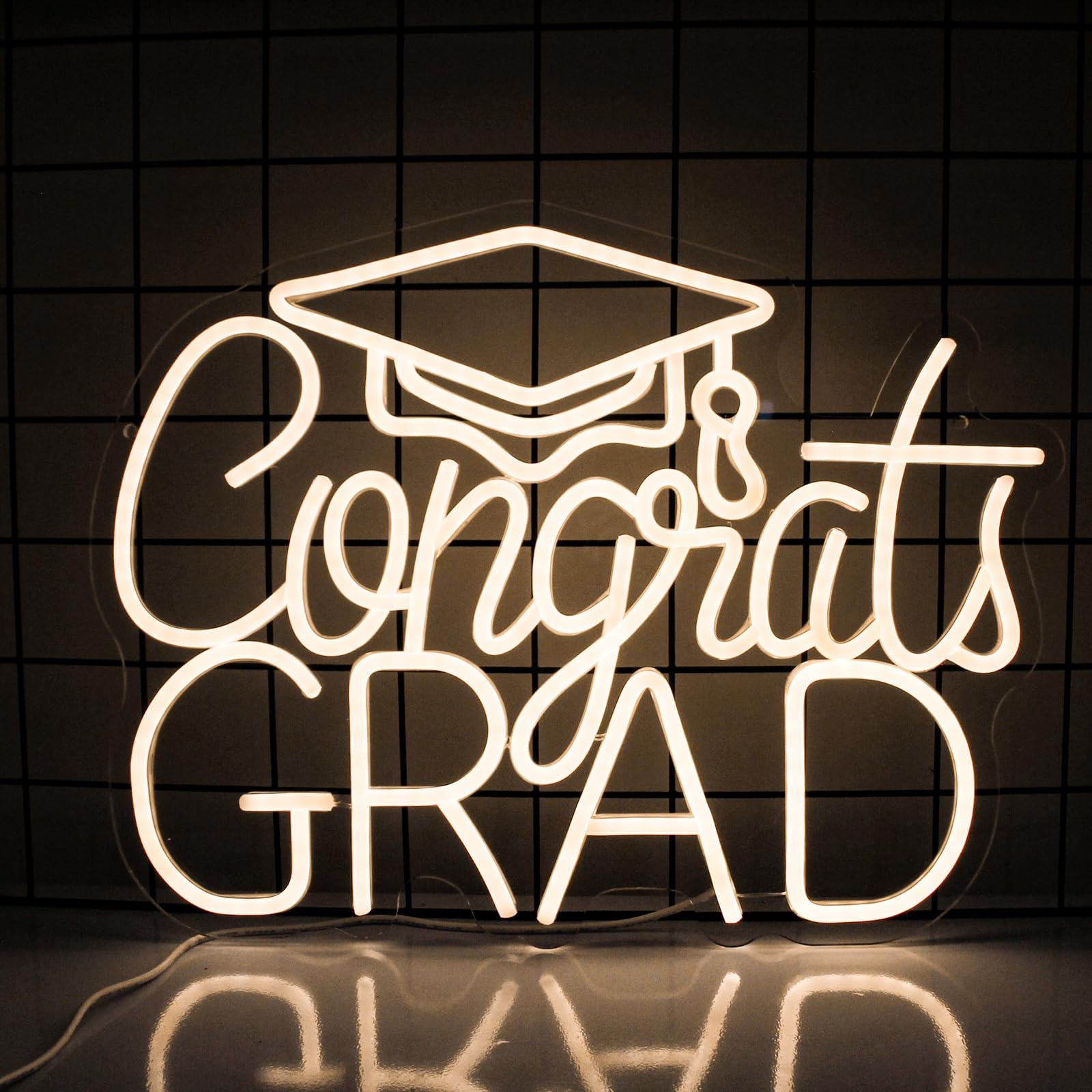 Amazon.com : BMEA Congrats Grad Neon Light for Graduation Party Decor ...