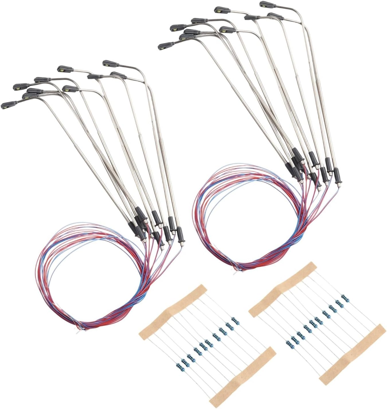 Amazon.com: 20-Pack N Scale Single Head White LED Street Light Lamps ...