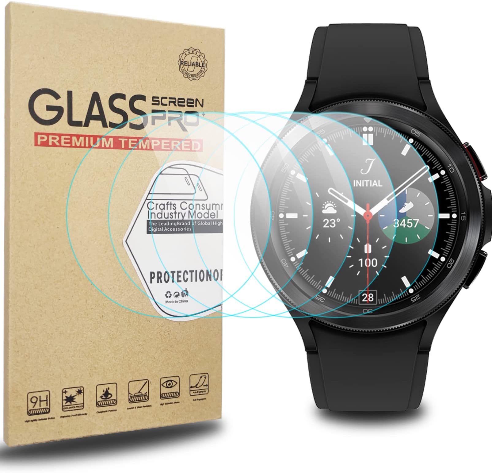 Amazon.com: [5+5 Pack] Galaxy Watch 7 40mm Screen Protector,BHARVEST ...