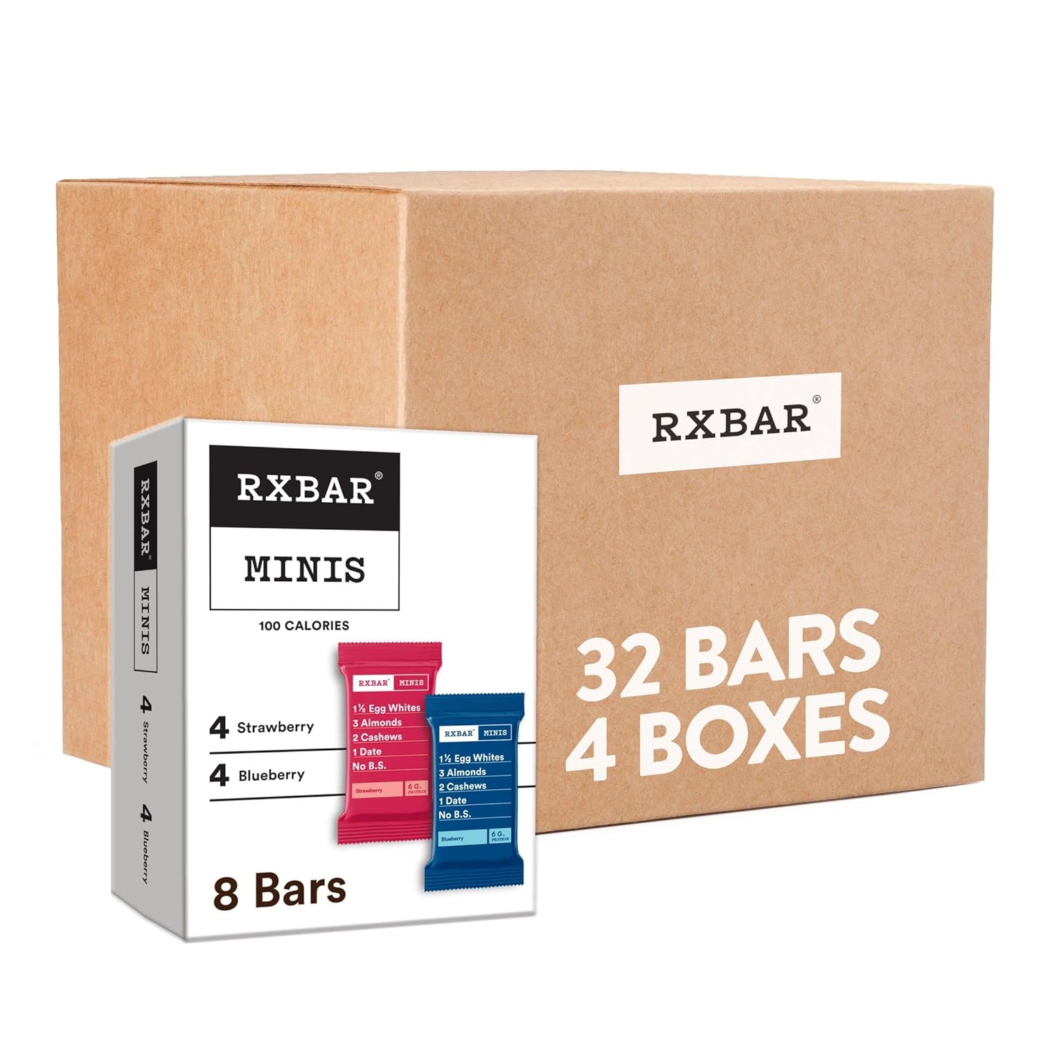 Amazon.com: RXBAR Minis Protein Bars, 6g Protein, Gluten Free Snacks ...