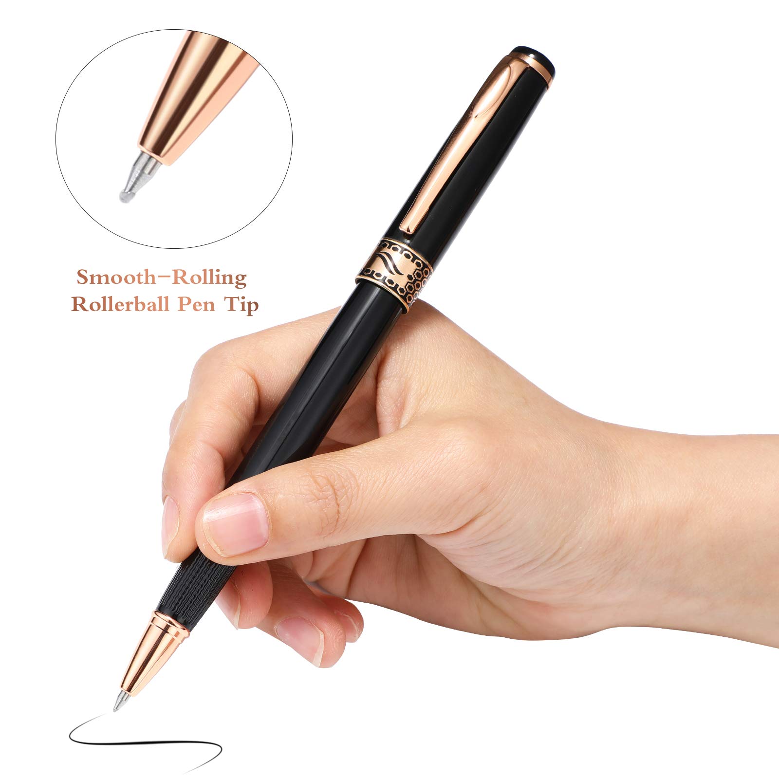 Snapklik.com : Tenare Weighted Pens For Hand Tremors Black Ink Heavy ...