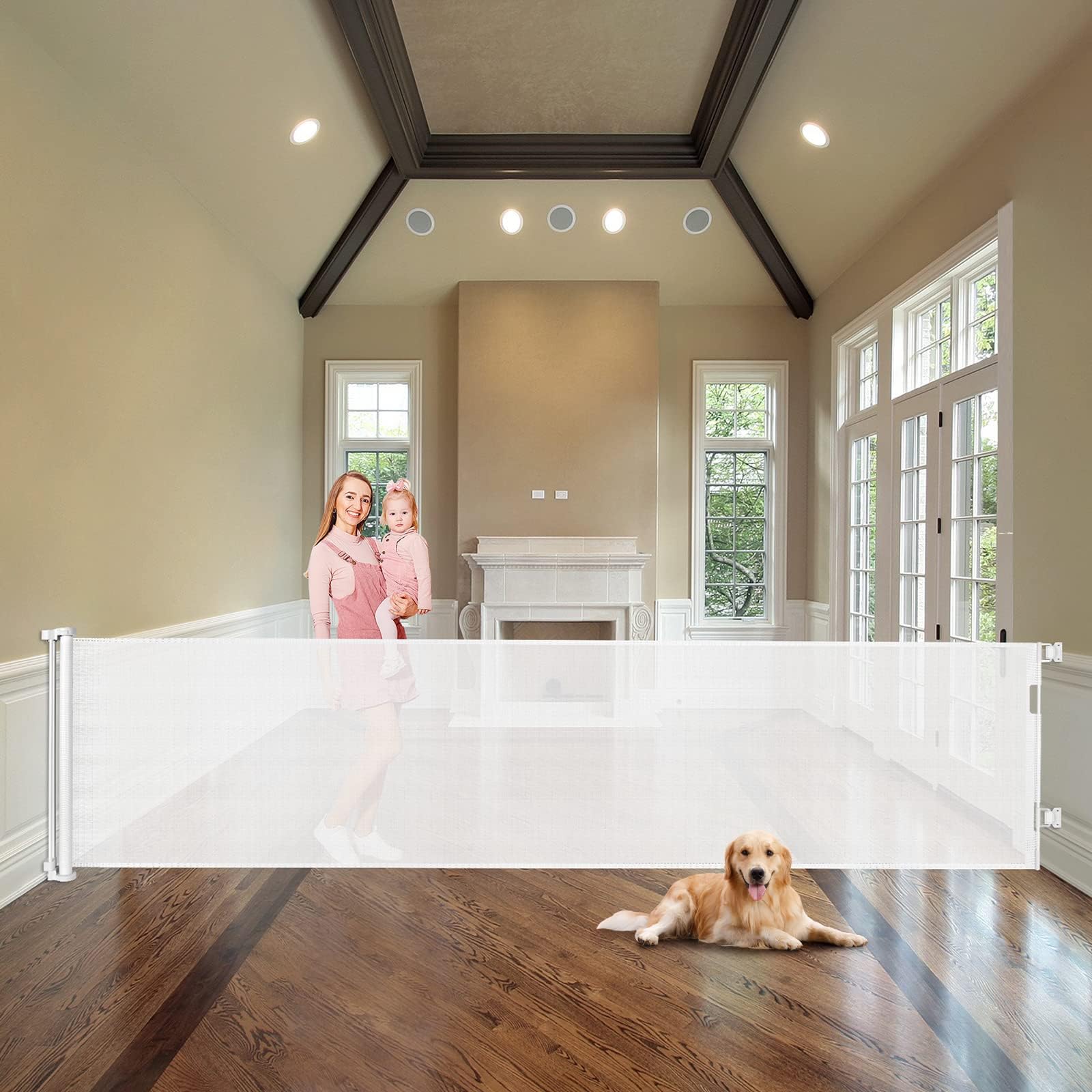 BabyDan Guard Me Retractable Barrier Baby/Kids/Infant Safety Gate Fence ...