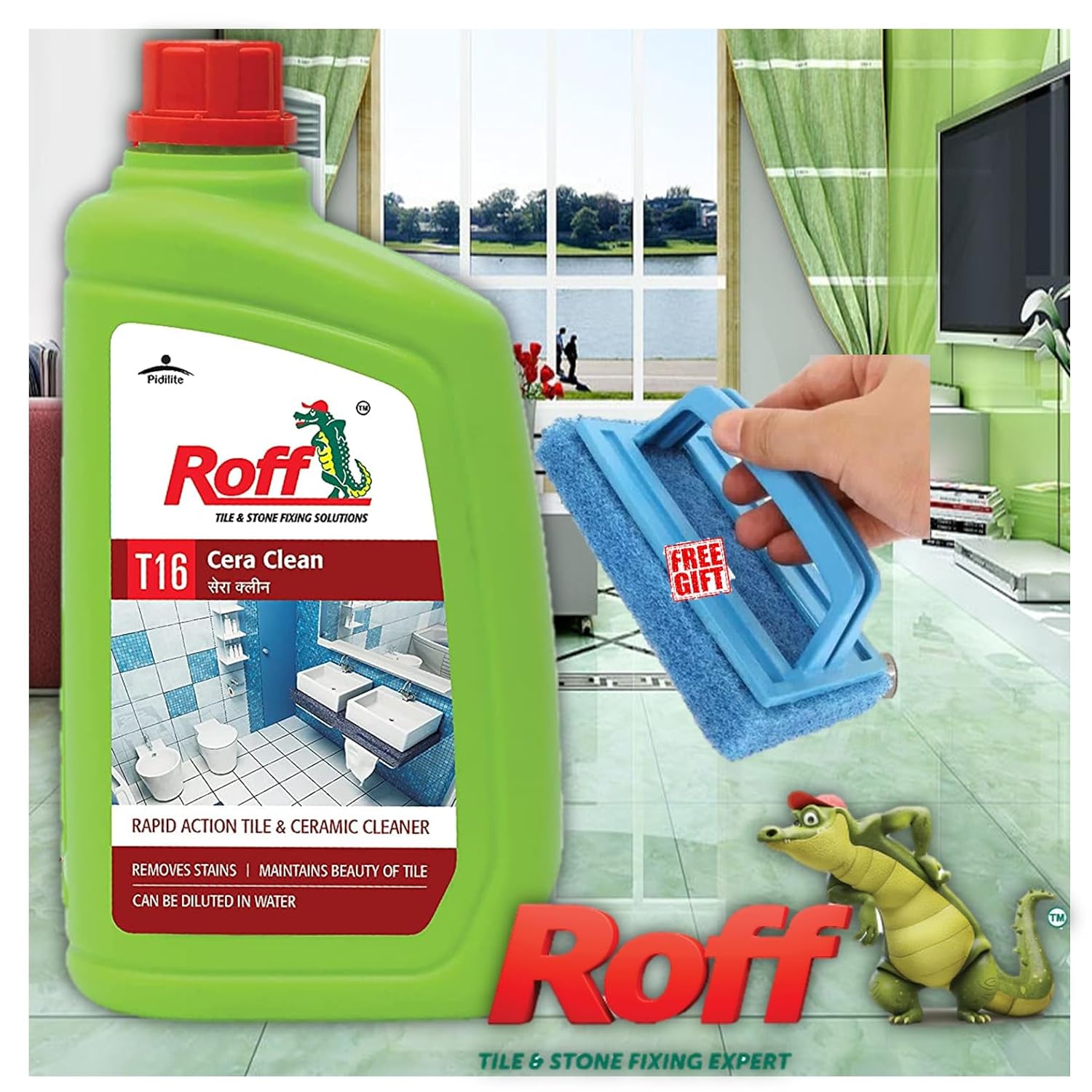 Roff Cera Tile Cleaner, Floor Tile and Ceramic Cleaner, Concentrated ...