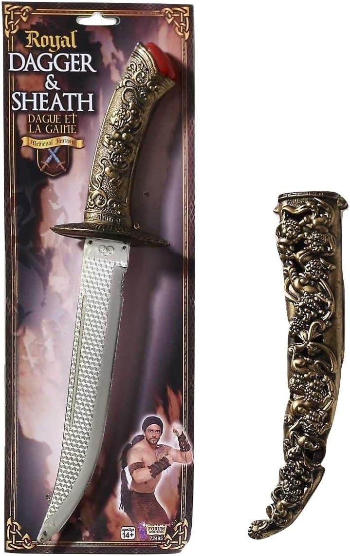 Amazon.com: Forum Novelties Medieval Dagger with Sheath : Clothing ...