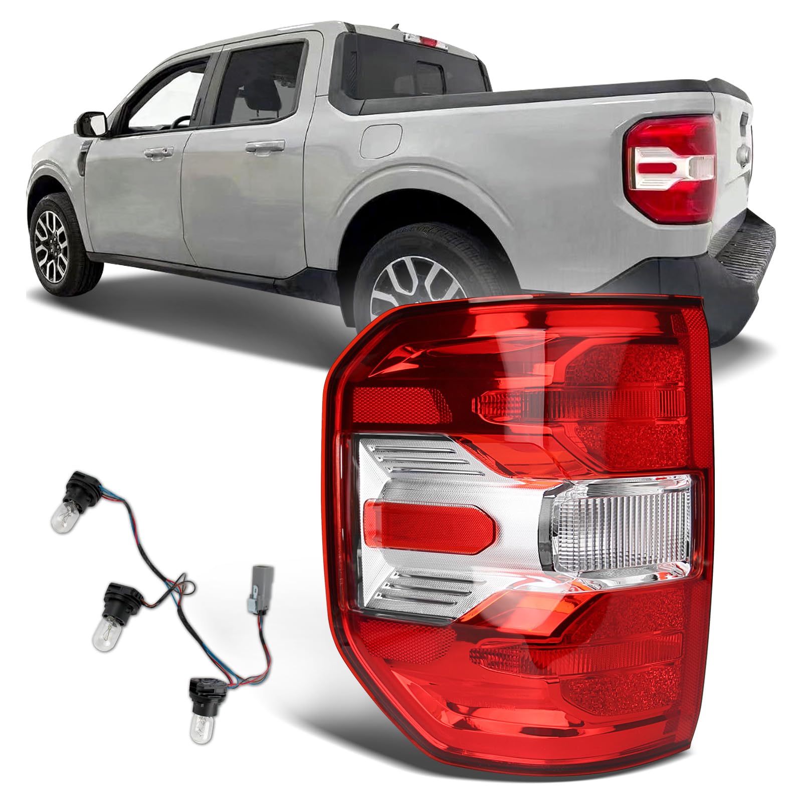 Amazon.com: Tail Lights Assembly With Light Bulb and Harness Compatible ...