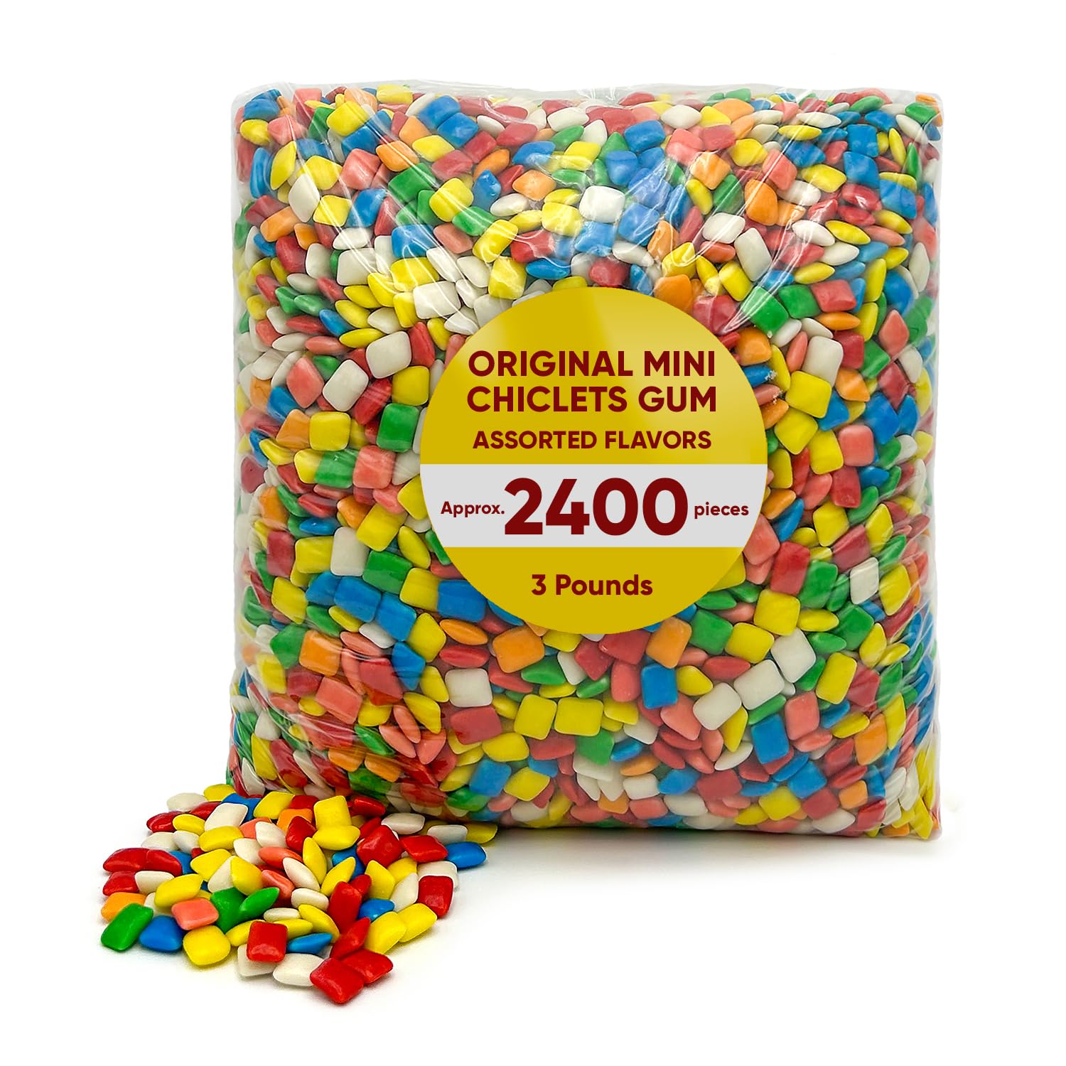 Amazon.com : Original Mini Chiclets Gum for Bubble Machine, 3 Pounds ...