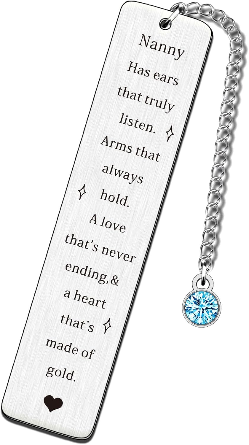 WTOPP Nanny Bookmark Nanny Appreciation Gifts Nanny Present from ...