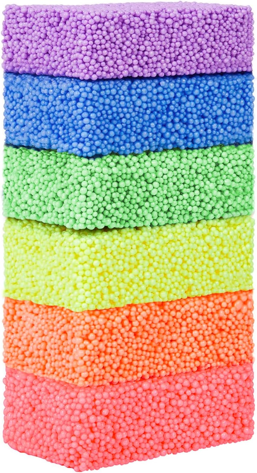 Amazon.com: MiKoom Floam 6 PCS Foam Clay Fun Foam for Toddlers Update ...