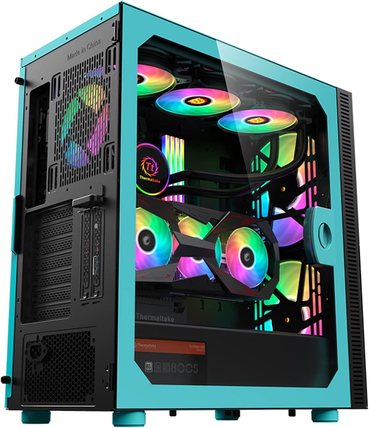 Amazon.com: ATX PC Game Box，Case Water-Cooled Computer Host (EATX ...