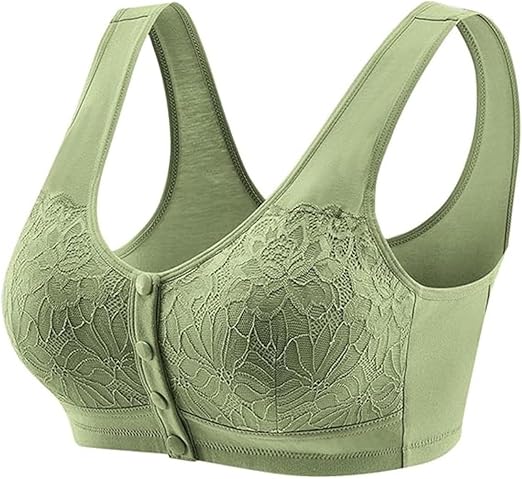 Posy Bra for Seniors Front Closure No Underwire Seamless Fall Comfy ...