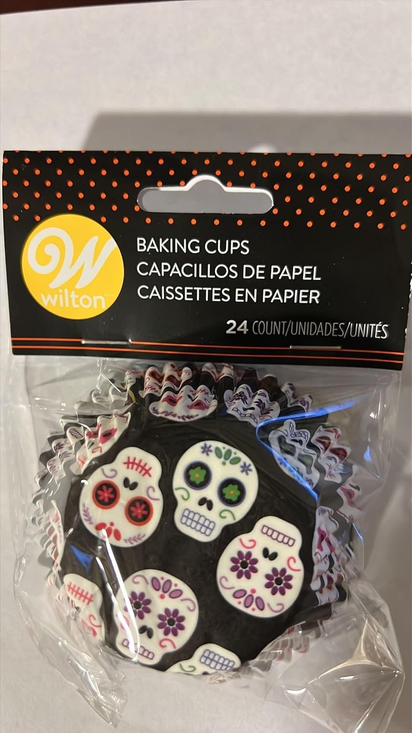 Amazon.com: Day of The Dead Baking Cups, 24 Count: Home & Kitchen