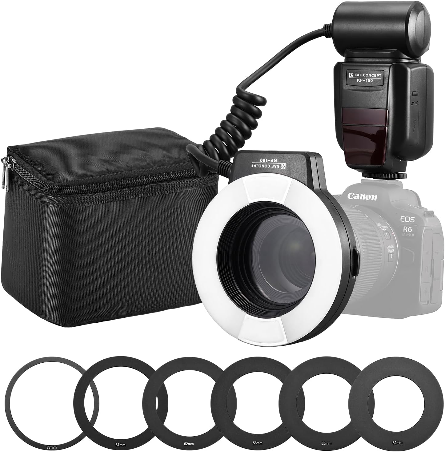 Meike LED Macro Ring Flash Light FC-100 with LCD Display Power Control ...
