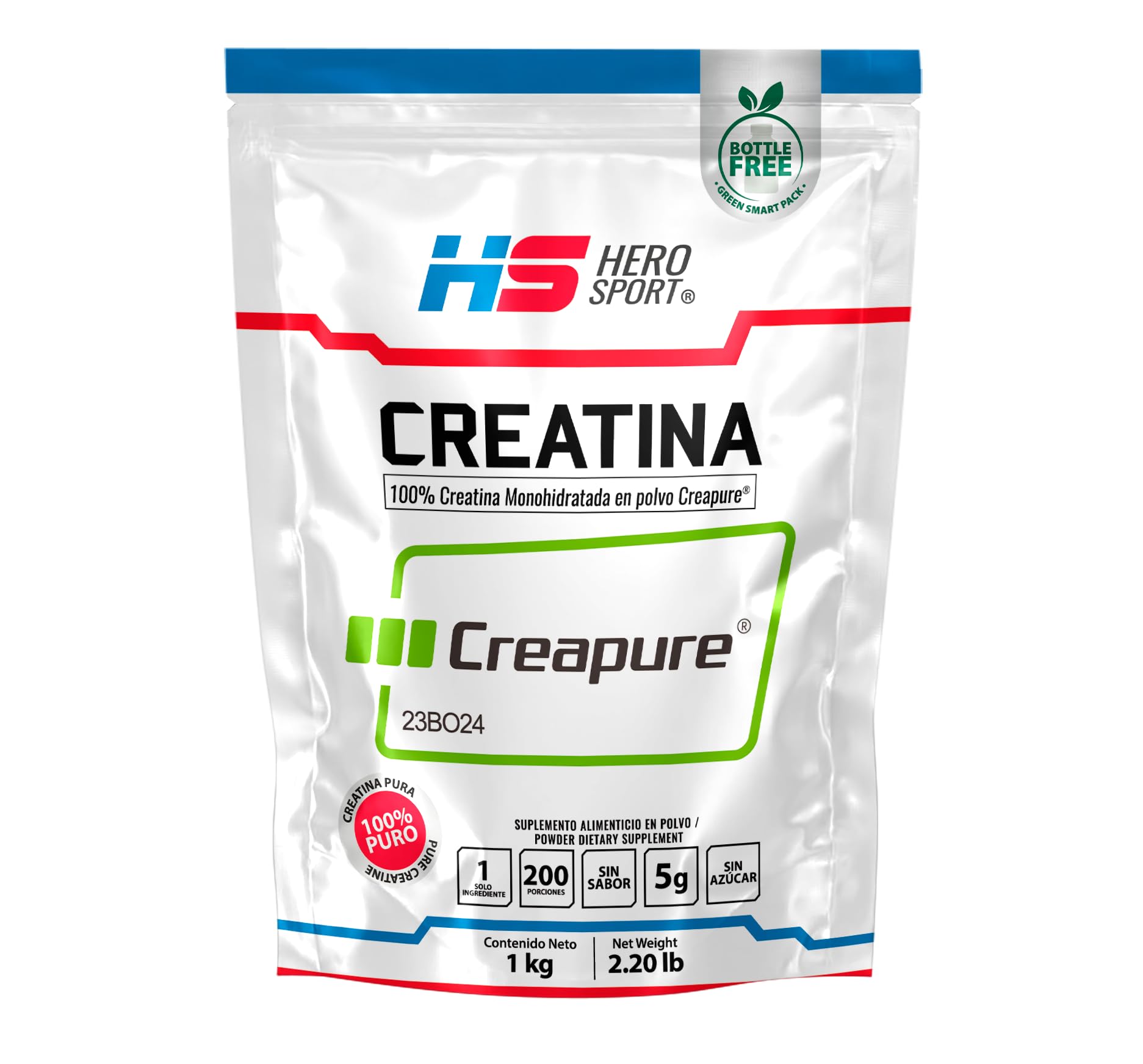 HEROSPORTS | Creatina Monohidratada Creapure® 1kg. 100% Pura. Solo 1 ...