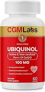 Amazon.com: Ubiquinol 100MG Active & Non-Oxidized(Reduced) Form of CoQ10 -Strong antioxidant ...