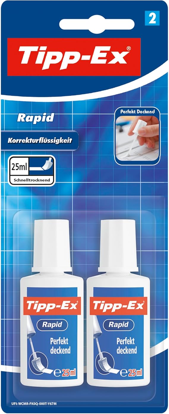 Tipp-Ex Rapid Correction Fluid - 20 ml, Box of 2 : Amazon.co.uk ...