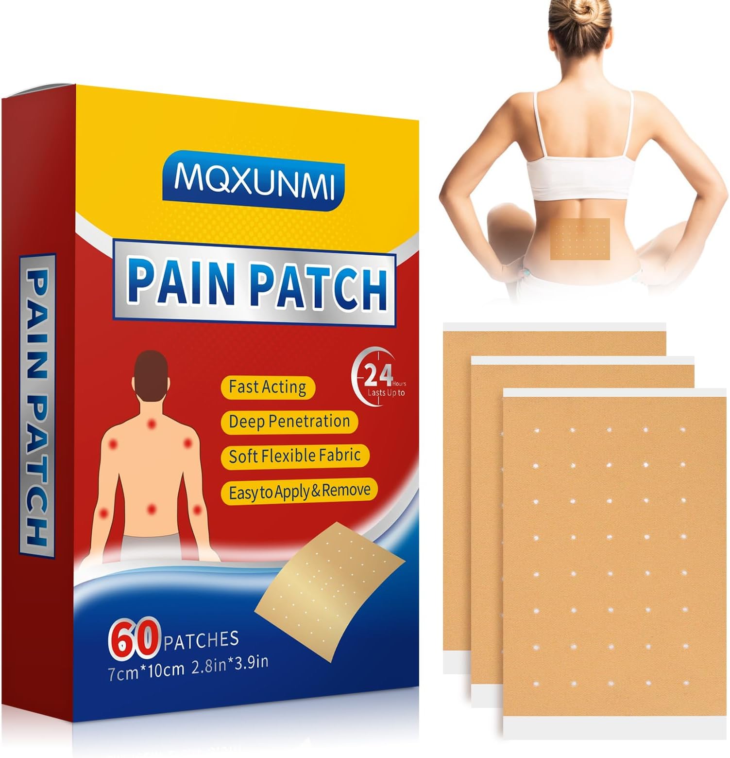 Amazon.com: MQXUNMI Heat Patches, 60 Count Maximum Strength Muscle & Joint Soothing Patches, 24 ...