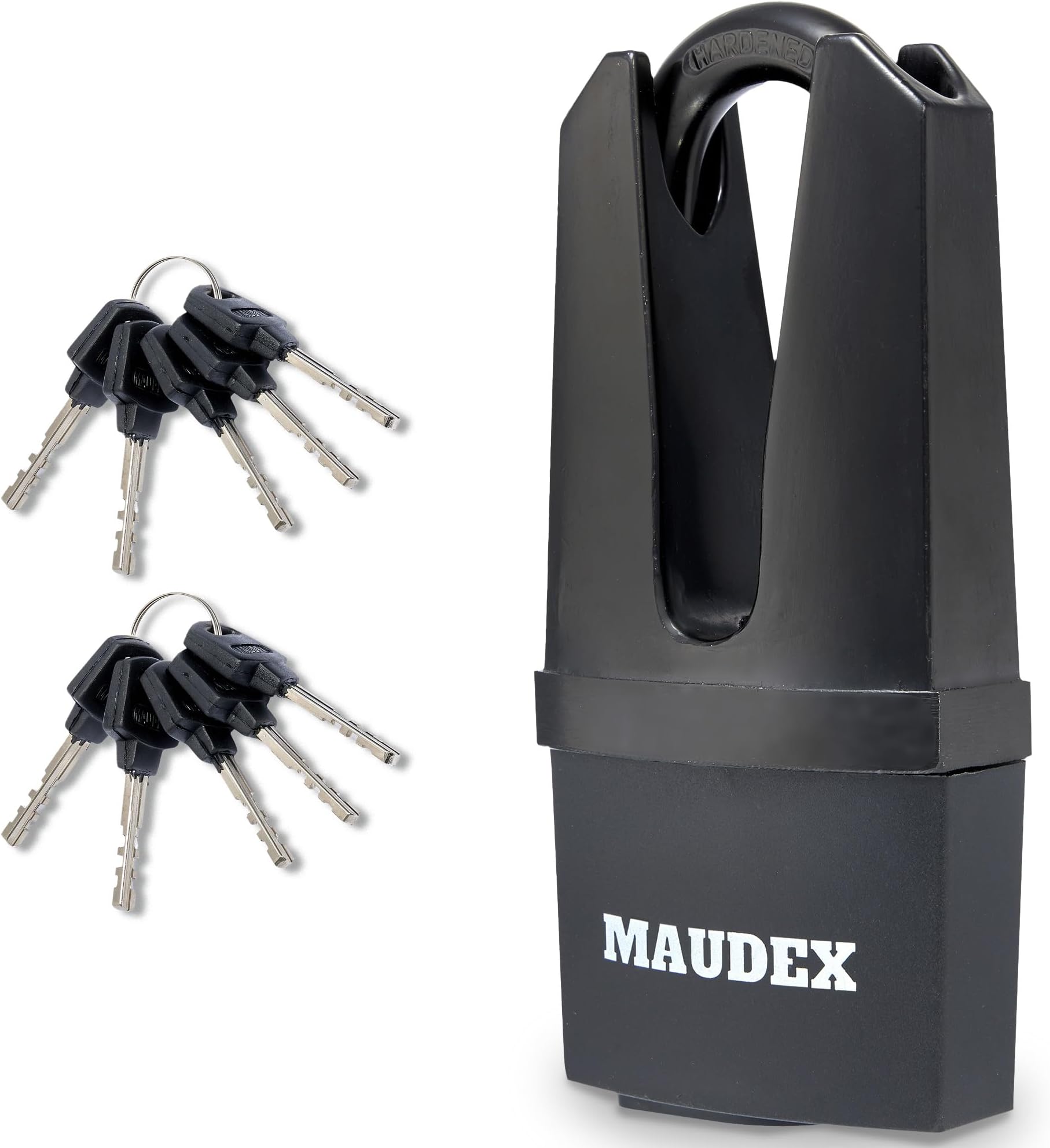 Maudex® MDL60 Heavy Duty Padlock with 10 Keys - [Anti Drill, Anti Pick ...