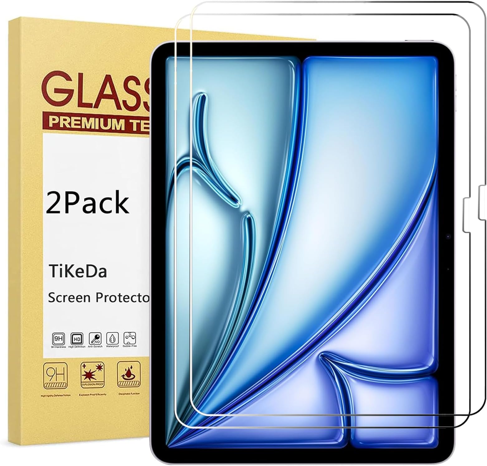 Amazon.com: SPARIN 2 Pack Screen Protector for iPad Air 11-inch M2 2024 ...