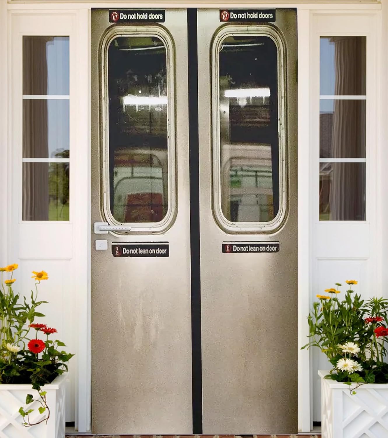 Amazon.com: New York City Subway Doors Metro Train Retro Banner ...