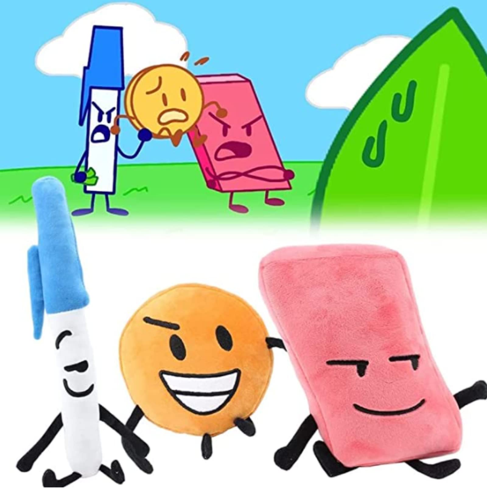 Buy Battle for Dream Island Plush Toy, Bfdi Stuffed Dolls, Soft ...