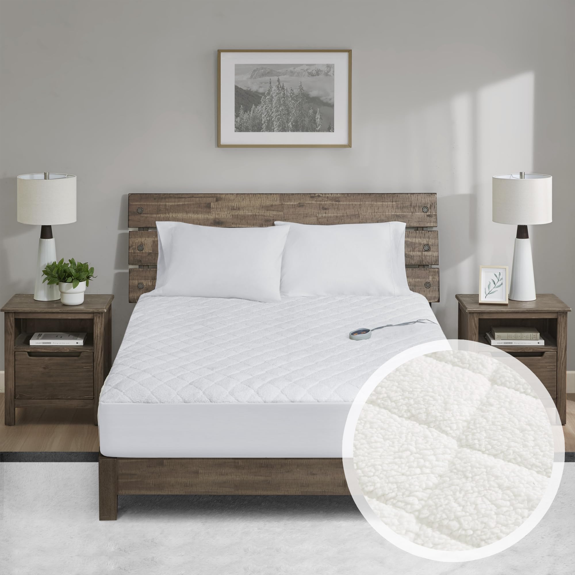 Amazon.com: Woolrich Heated Mattress Pad Twin XL - Sherpa Electric ...