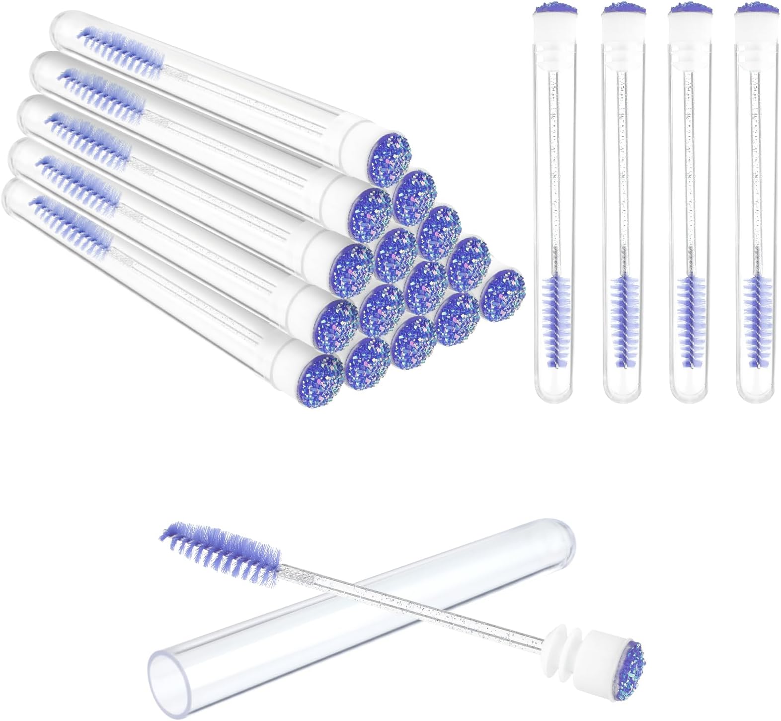 Amazon.com: Lash Spoolies with Tube, 40 Pcs Disposable Mascara Brushes ...