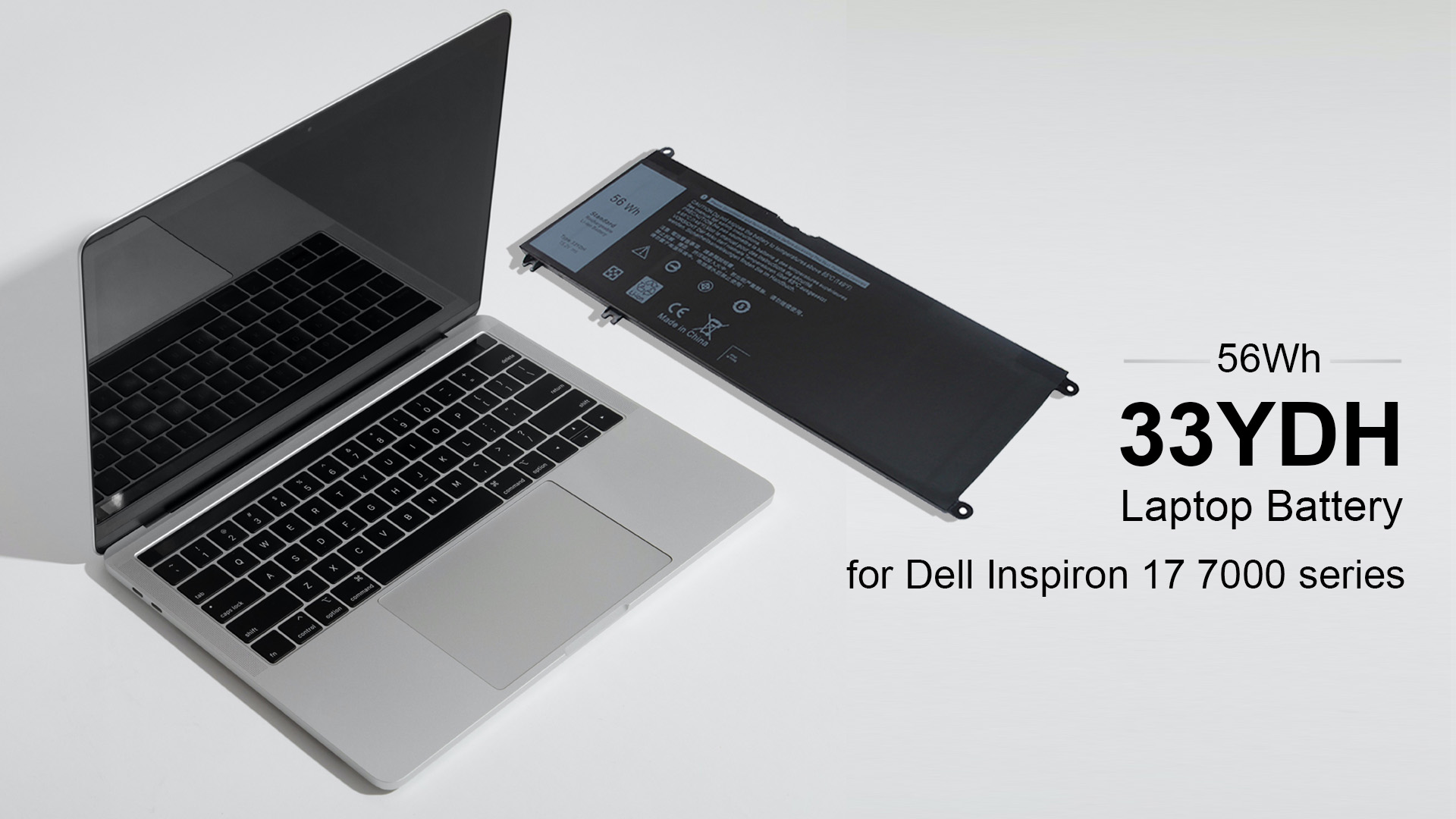 Watch 56Wh 33YDH Laptop Battery for Dell Inspiron 17 7000 series on ...