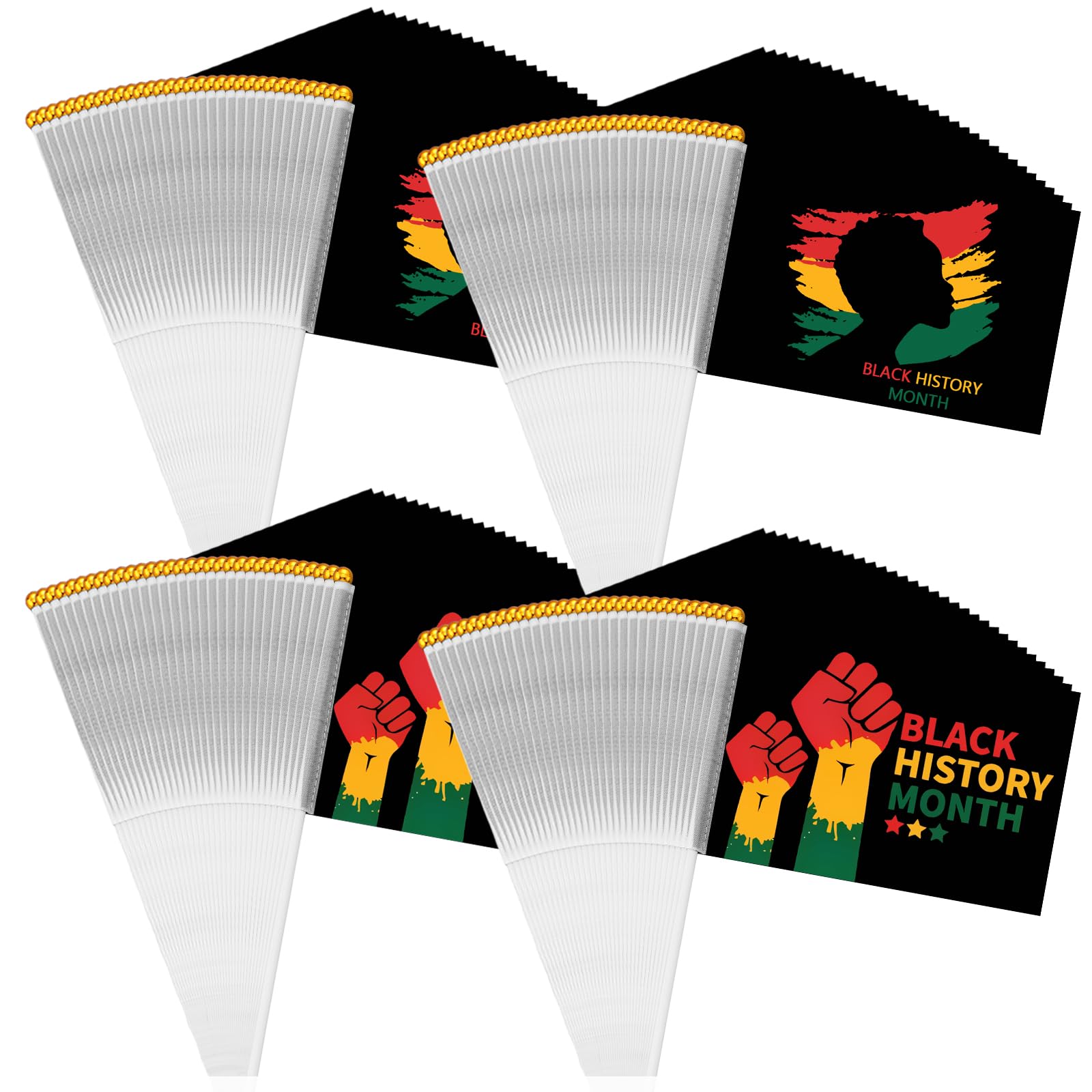 Amazon.com: Mindsoft 100 Pcs Black History Month Flag Small Mini Flag ...