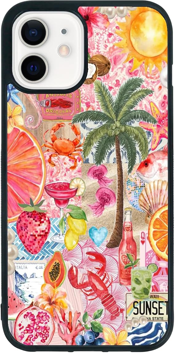 qizjio Collage Phone Case Shockproof Protective Summer Phone Case for ...