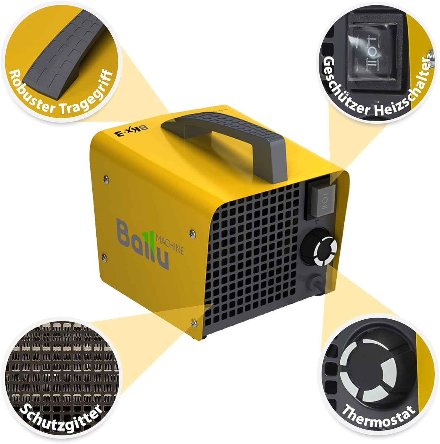 Mi-Heat Ballu BKX-7 Ceramic Fan Heater, 2 Heat Philippines | Ubuy