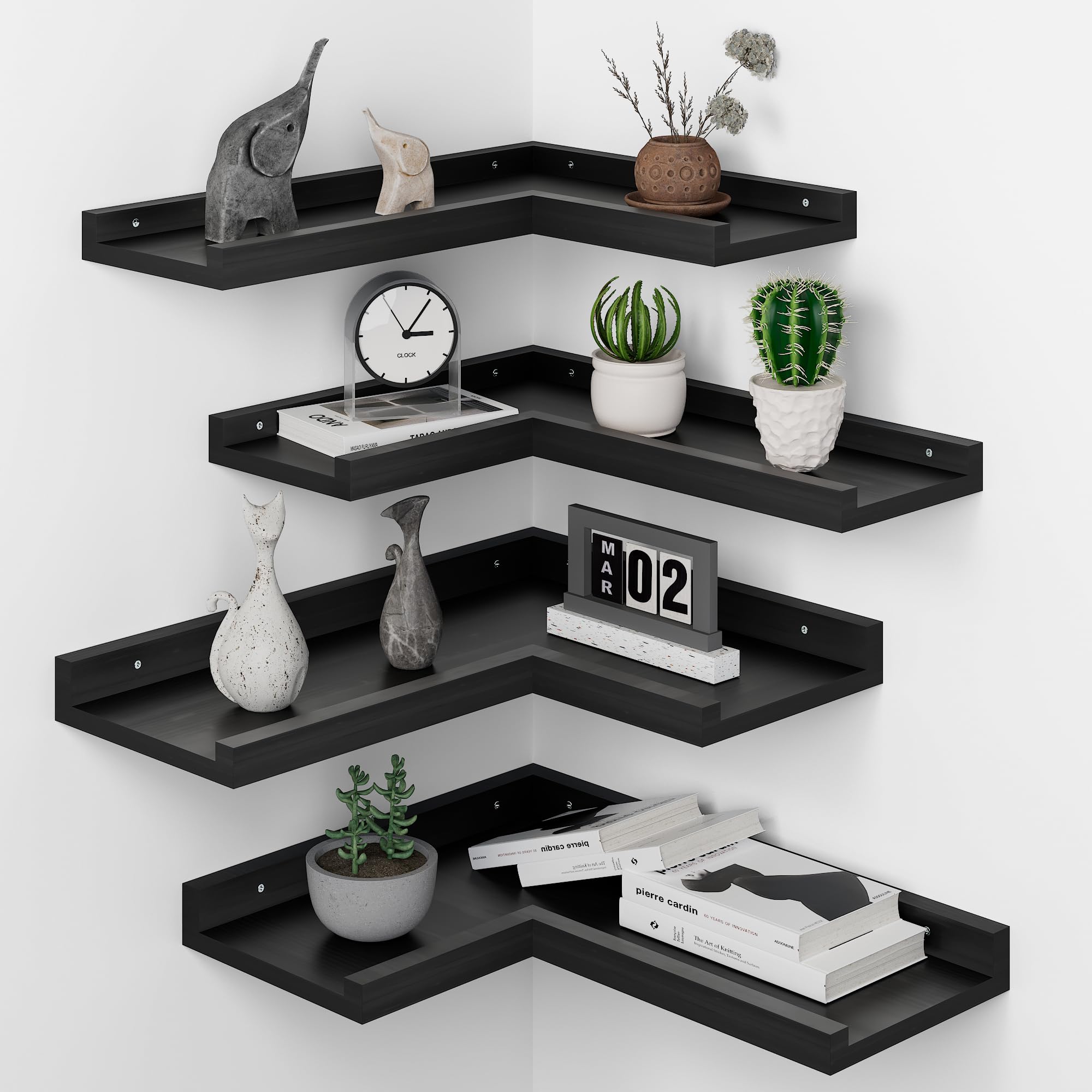 Modern Corner Wall Shelving Units 64 Space Saving Corner Shelves Ideas