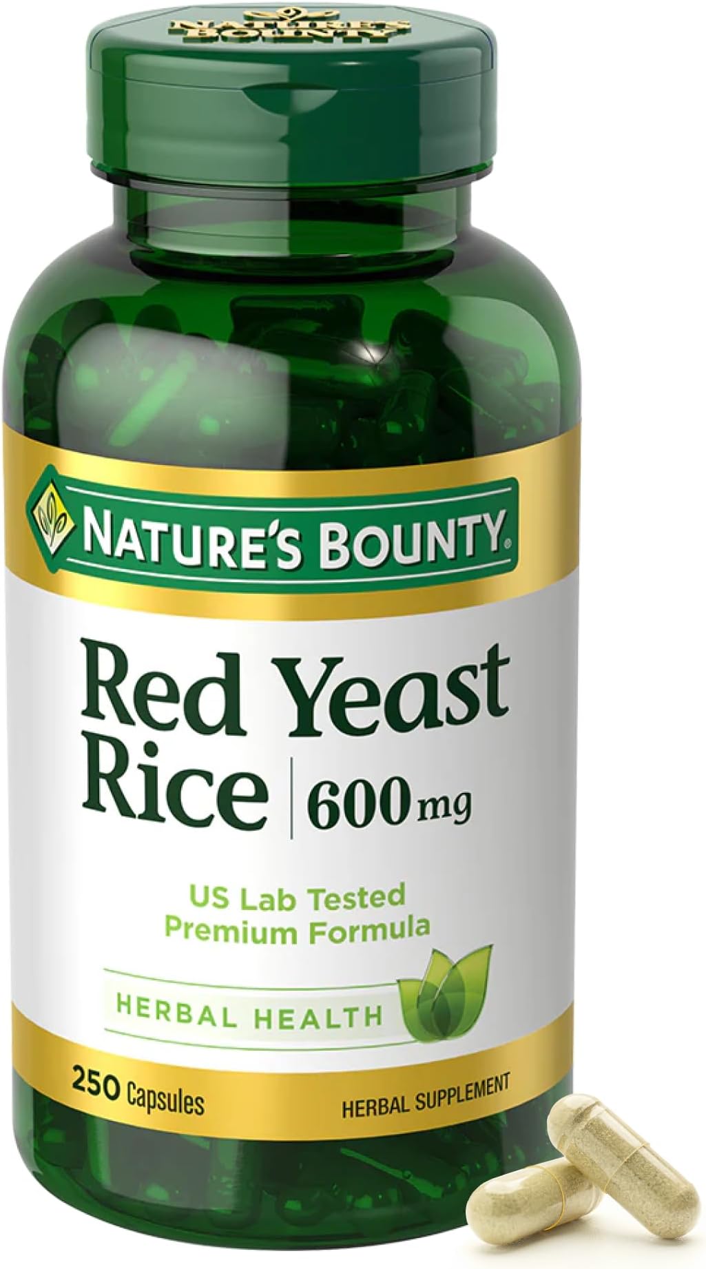 Amazon.com: Piping Rock Red Yeast Rice 600 mg | 150 Capsules | with ...