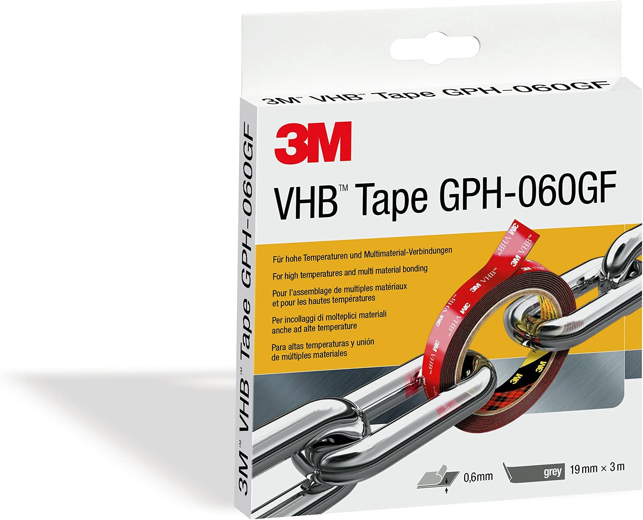 UHU Doppelband Extrem, Extrem hohe Klebekraft von 120 kg/ Rolle, 1,5 m x 19 mm : Amazon.de: Baumarkt