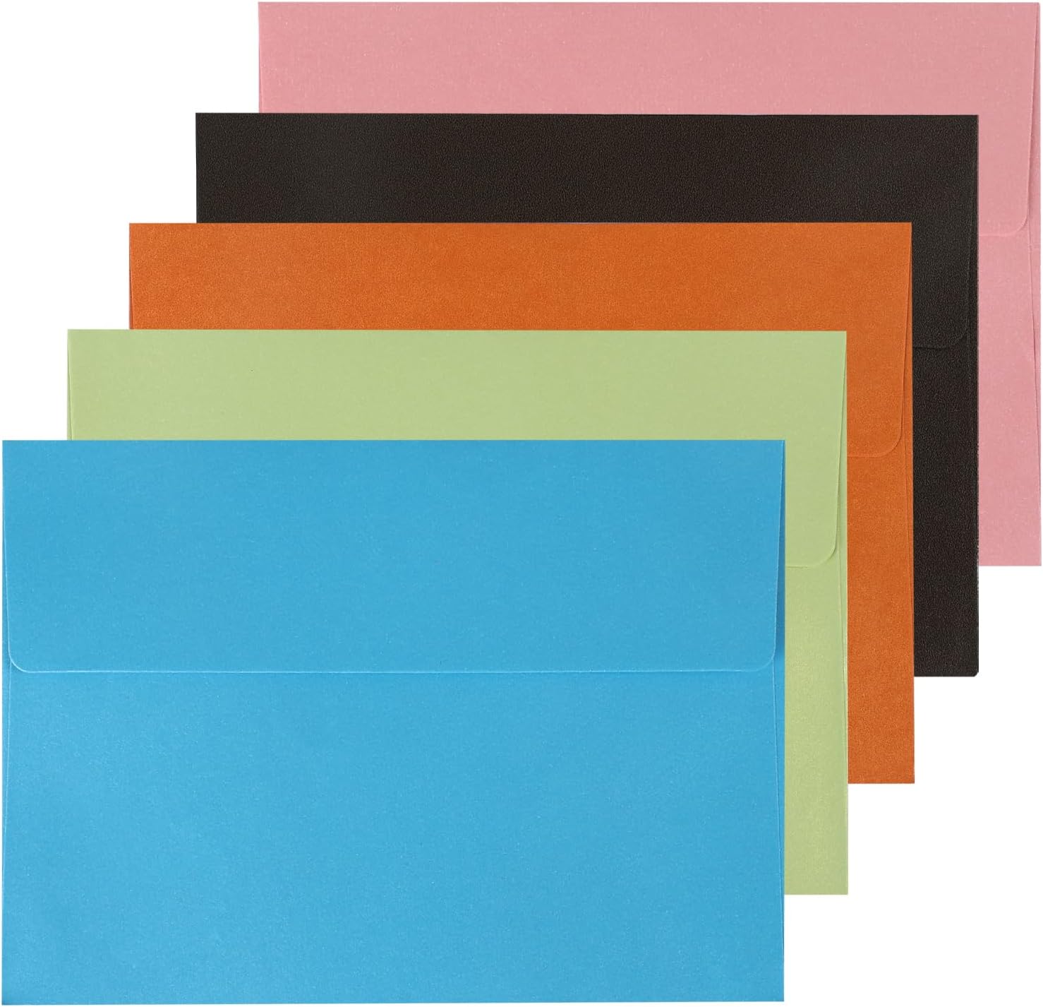 Amazon.com : Granhoolm 25 Pack Colorful Pearlized Shimmer 5x7 envelopes ...